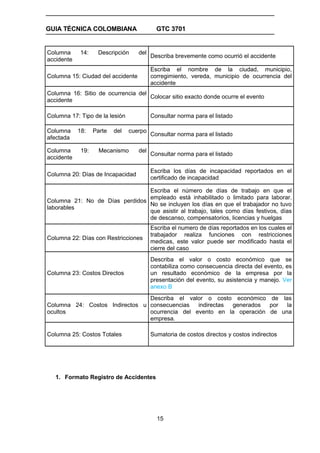 NTC 3701 Guía para la clasificación, registro y estadísticas de ...