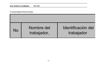 NTC 3701 Guía para la clasificación, registro y estadísticas de ...