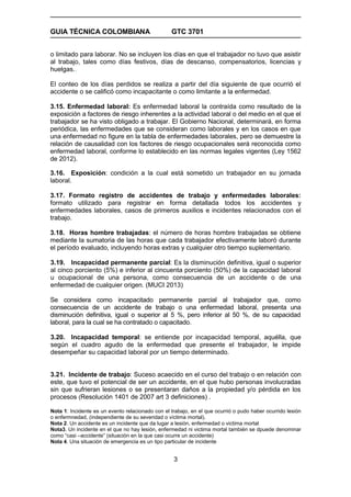 NTC 3701 Guía para la clasificación, registro y estadísticas de ...