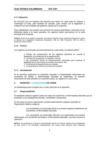 NTC 3701 Guía para la clasificación, registro y estadísticas de ...