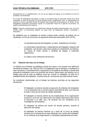 NTC 3701 Guía para la clasificación, registro y estadísticas de ...
