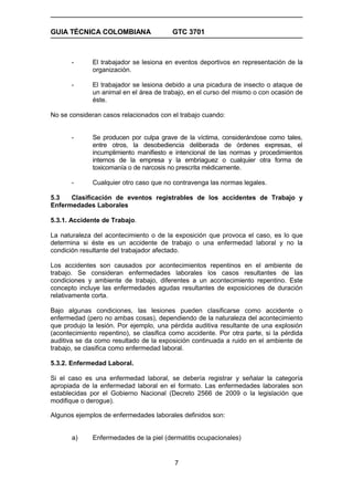 NTC 3701 Guía para la clasificación, registro y estadísticas de ...