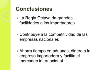 Regla octava. Comercio exterior | PPTX