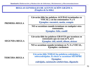 Uso de las principales reglas ortográficas | PPT
