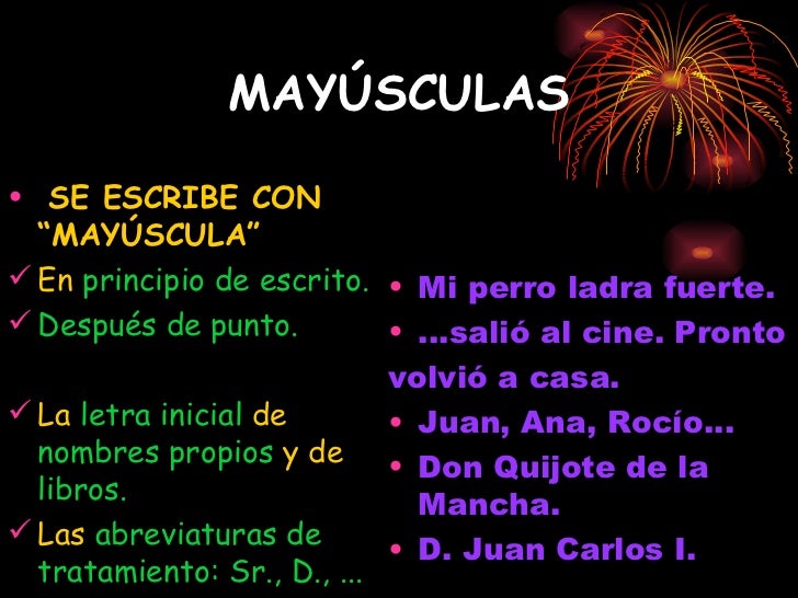 Uso De Las Maysculas Ortografa Aprendizaje Mayusculas