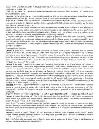 La Reglas De Hermeneutica