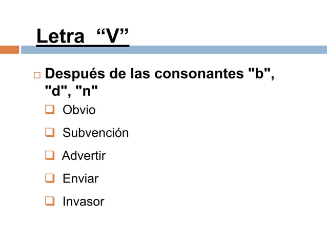 Reglas (b) y (v)final | PPT