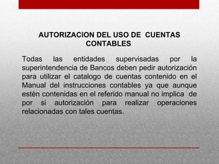 Reglas contables y_generales de los bancos | PPT
