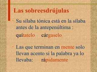 Reglas de acentuación | PPT
