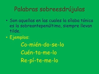 Reglas de acentuación | PPTX