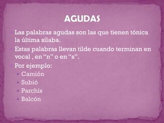 UNIDAD 2: Reglas de acentuación | PPTX