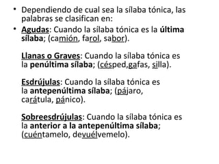 Reglas de acentuacion | PPT