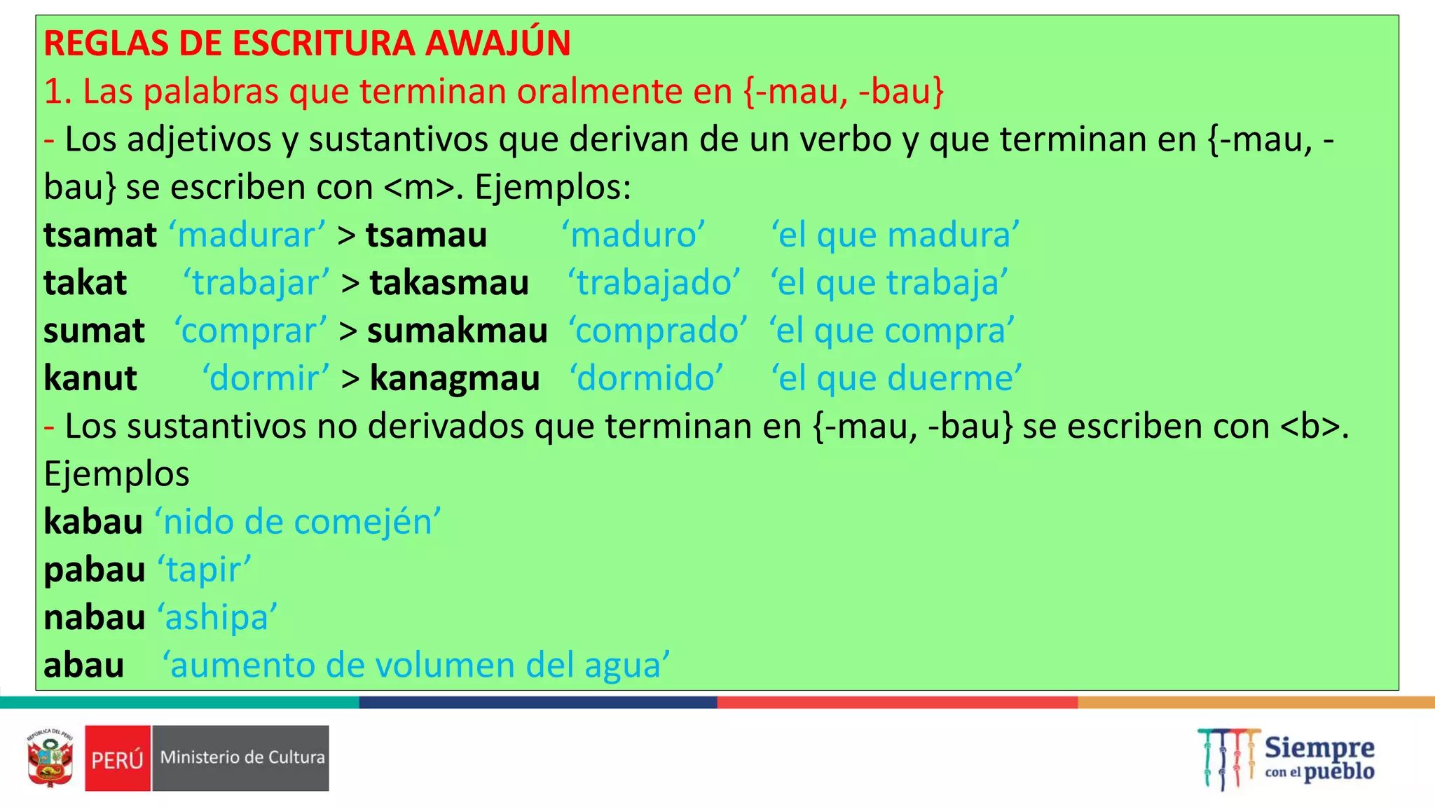 Reglas de escritura -Awajun.pptx