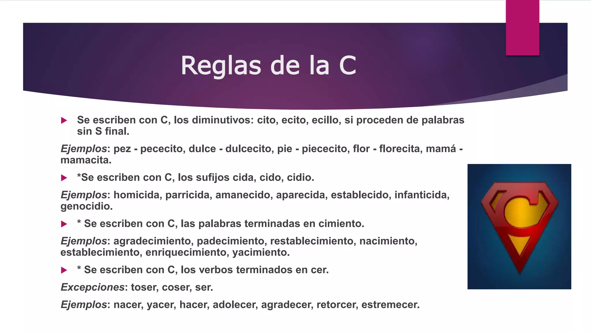 Reglas de la c s z | PPTX