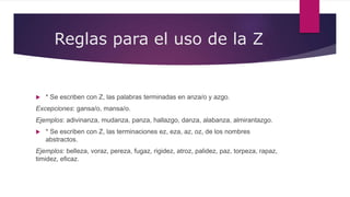 Reglas de la c s z | PPTX