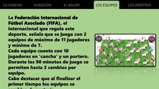 REGLAS DEL FUTBOL NIVEL 1 - Nicolas Ramirez | PPTX