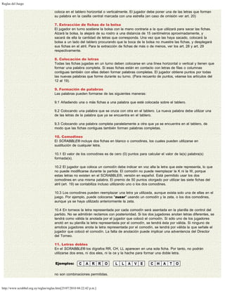 Reglas del juego | PDF