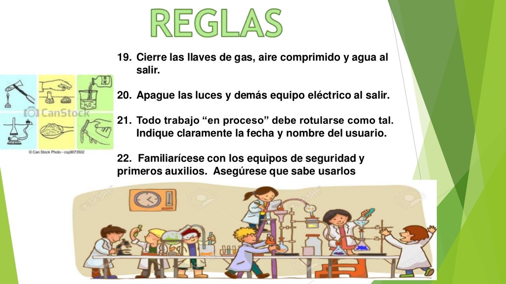 Reglas del laboratorio