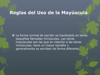 Reglas del uso de la h y de | PPTX