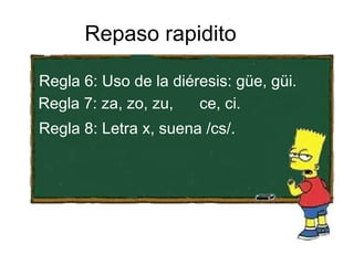 Reglas de ortografía repaso | PPT