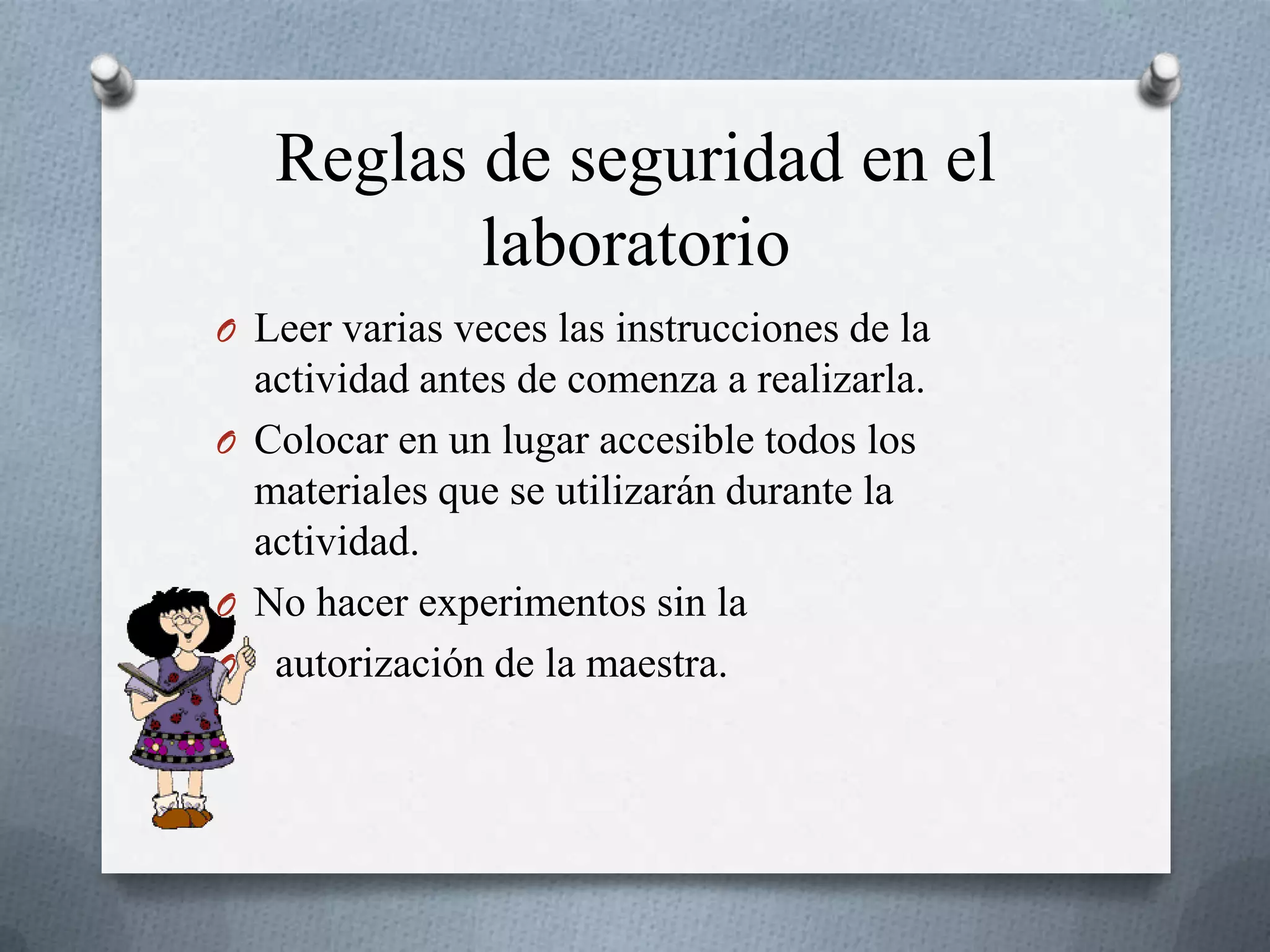 Reglas de seguridad en el laboratorio | PPTX