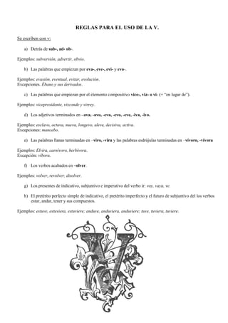 Reglas de uso b v | PDF