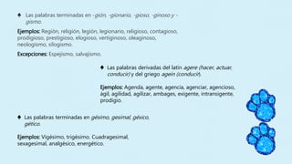 Reglas para la g j | PPTX