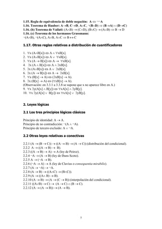Reglas y leyes lógica | PDF
