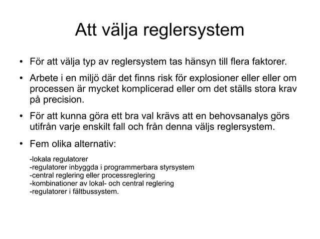 Reglerteknik 1 | ODP