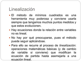 3- Regresiones lineales (para Matemáticas de Bioquímica) | PPTX