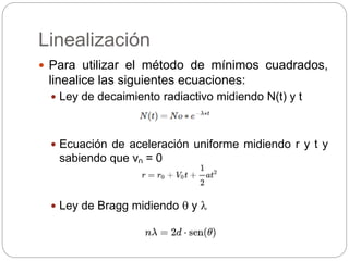 3- Regresiones lineales (para Matemáticas de Bioquímica) | PPTX