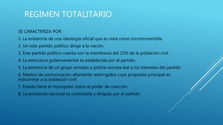 Regímenes políticos | PPTX