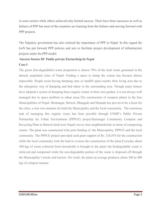 (C) Regmi_Public Private Partnership | PDF