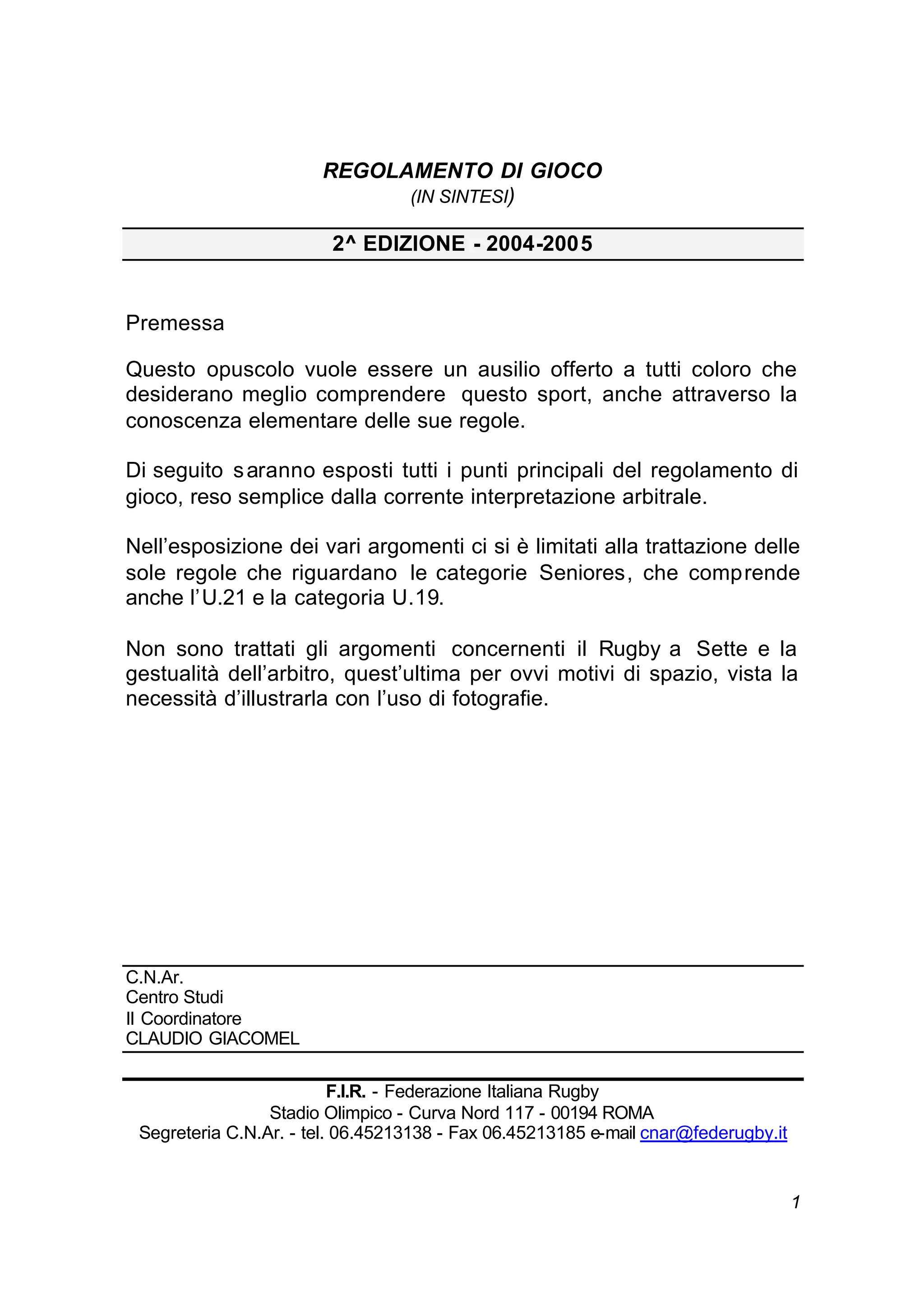 Regole Del Rugby | PDF