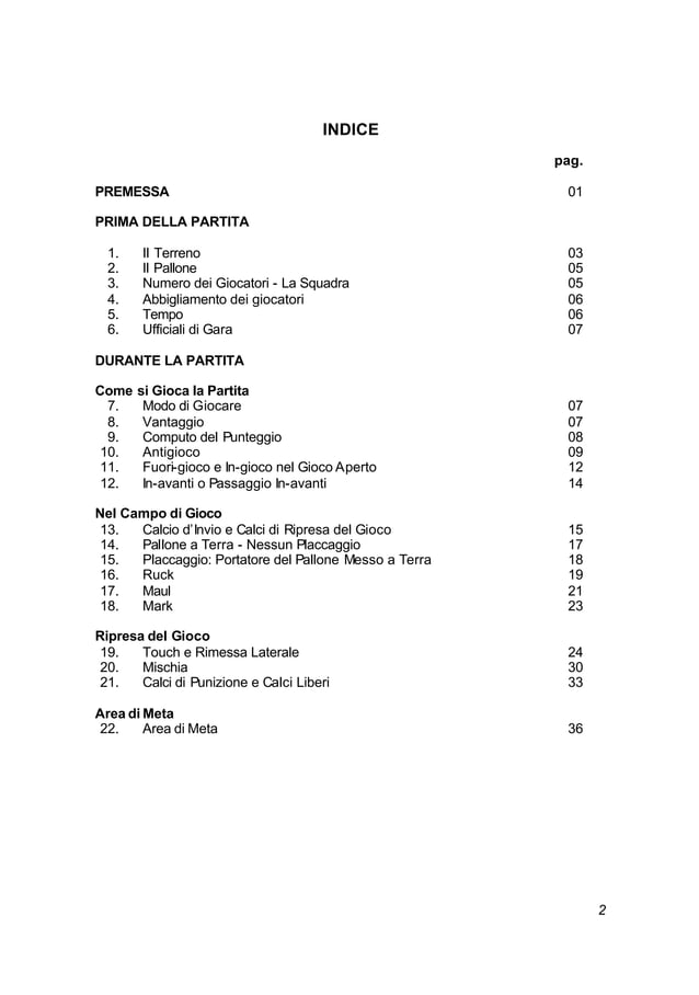 Regole Del Rugby | PDF