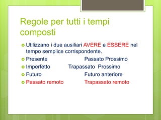 Regole tempi composti | PPT