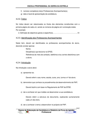 Regras para-a-elaboracao-pap | PDF