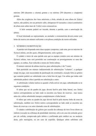 Regras básicas do futsal | DOC