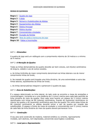 Regulamento de queimada[1]🥊 Descubra os atrativos do Kerolay Chaves, seu site de apostas