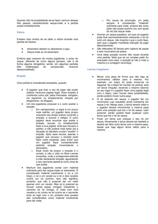 Regras do xadrez | DOCX