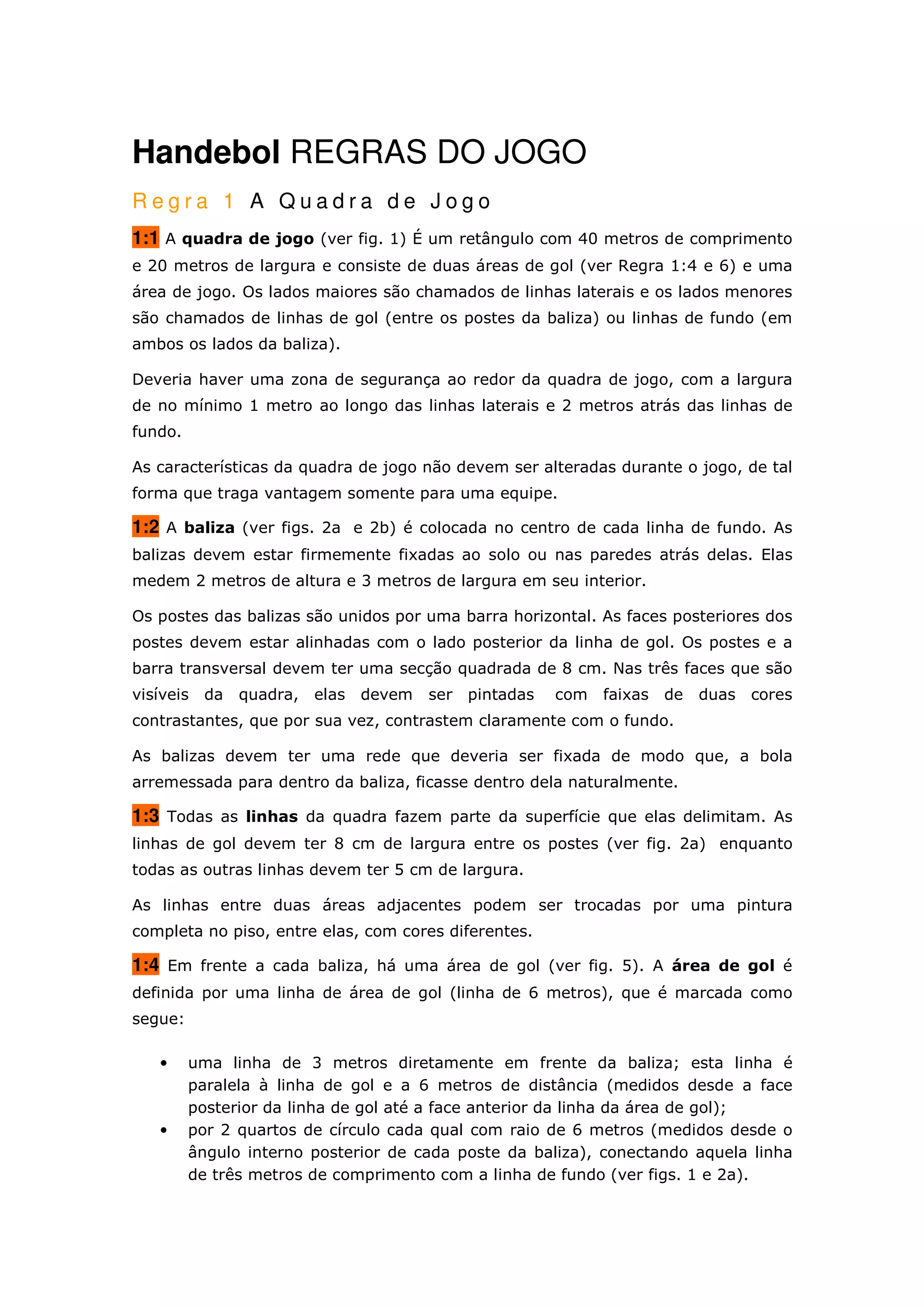 Regras handebol | PDF
