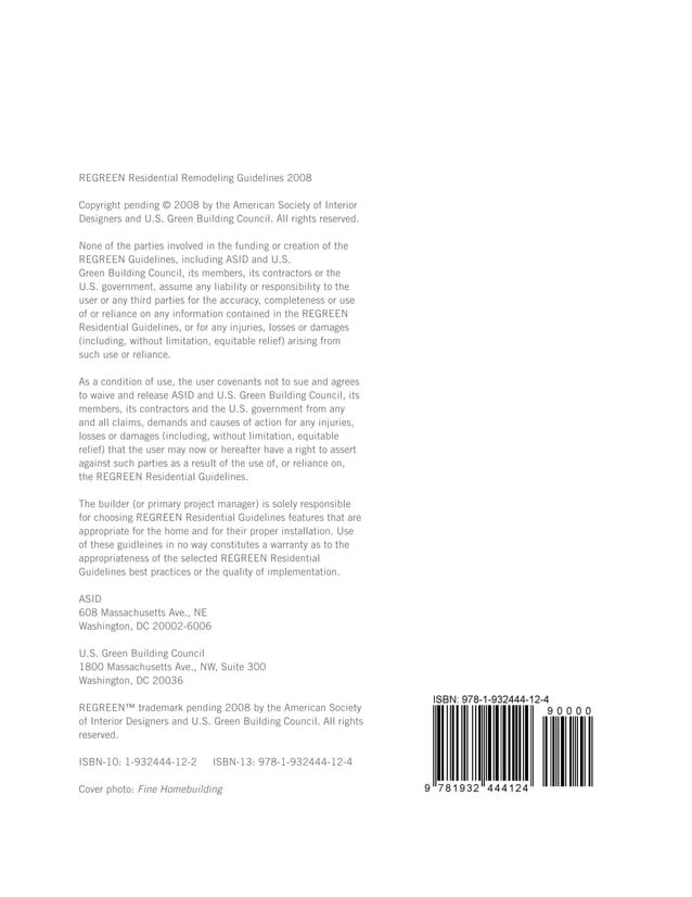 Regreen guidelines | PDF