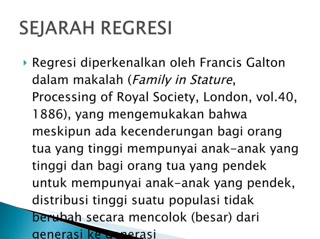Regresi Aden 1 | PPT