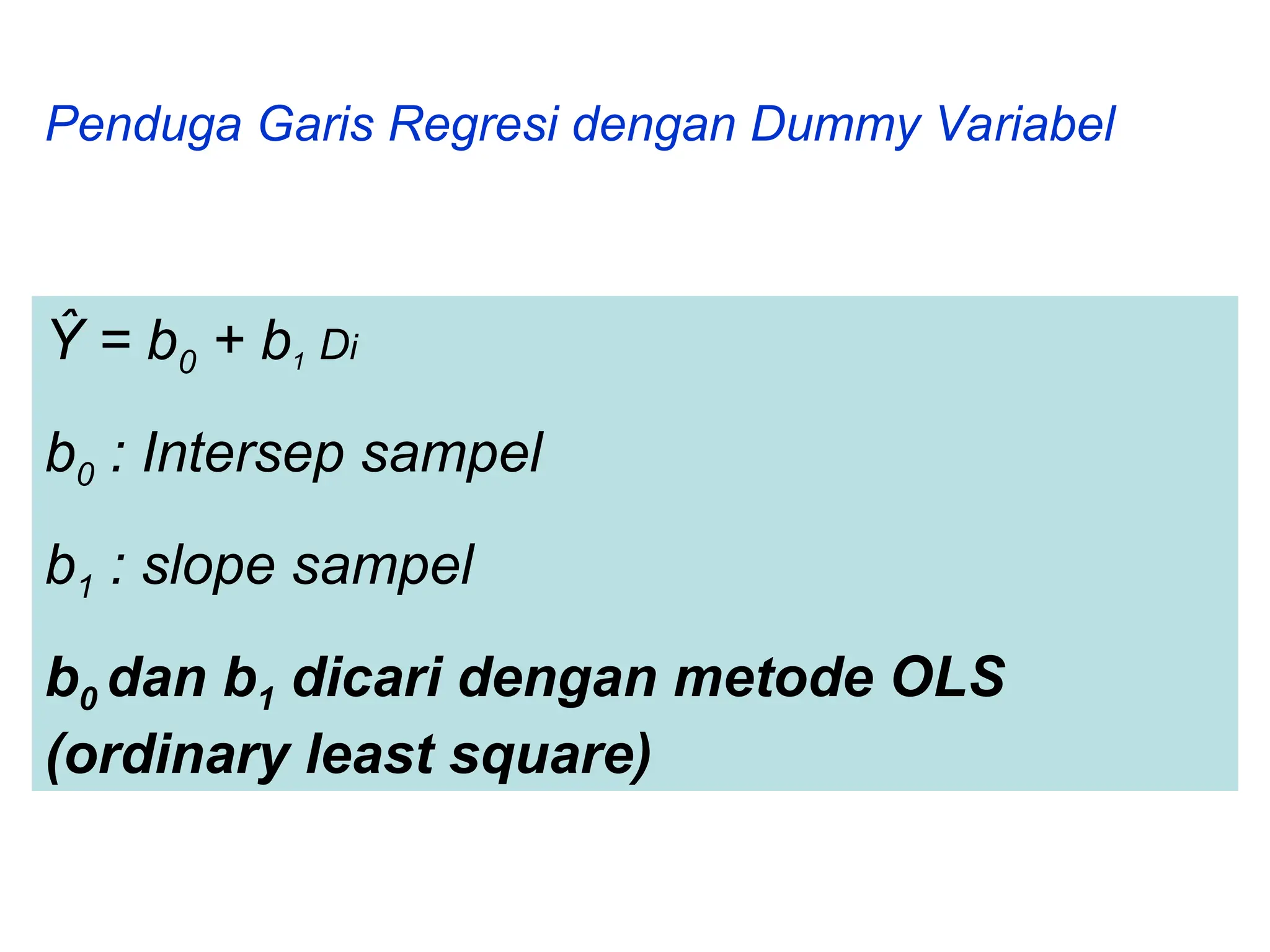 Regresi Atas Variabel Dummy Universitas Negeri | PPT
