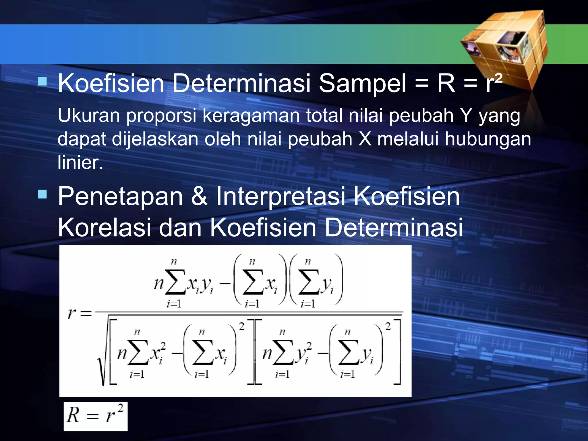 STATISTIKA-Regresi dan korelasi | PPTX