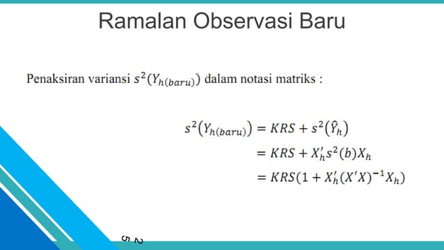 Regresi Dengan Pendekatan Matriks | PDF