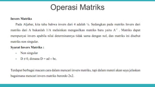 Regresi Dengan Pendekatan Matriks | PDF