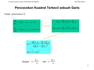 Regresi Kuadrat Terkecil | PPT