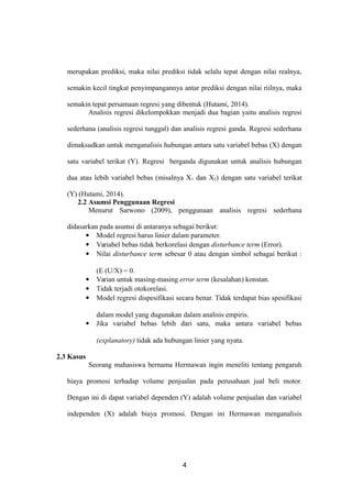 Regresi linear | PDF