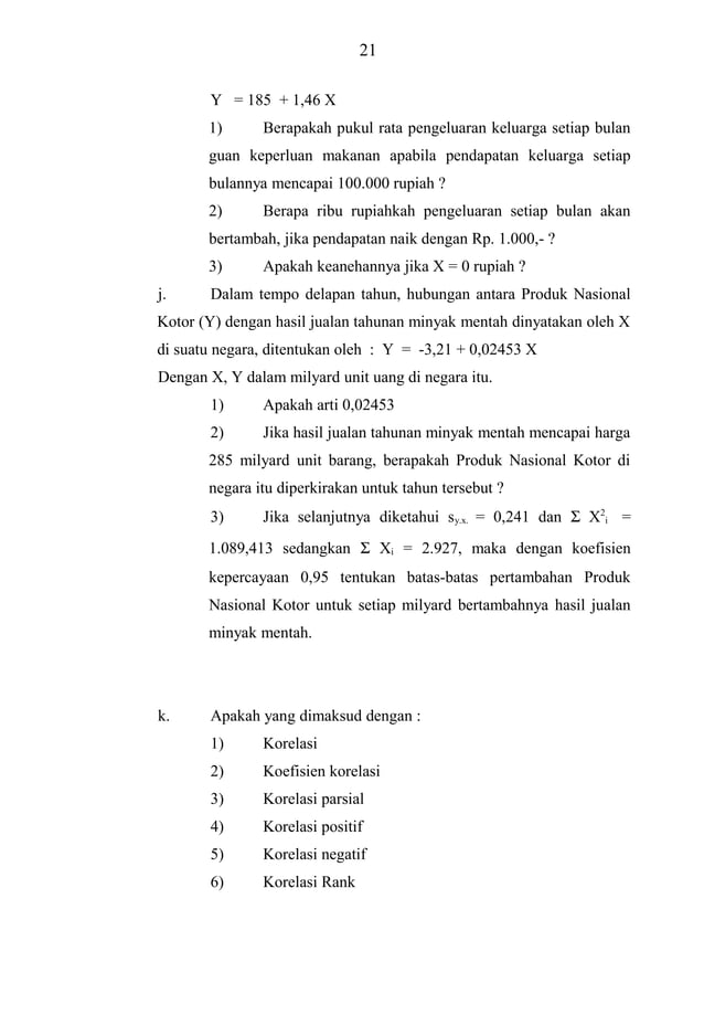 Regresi linier | DOC